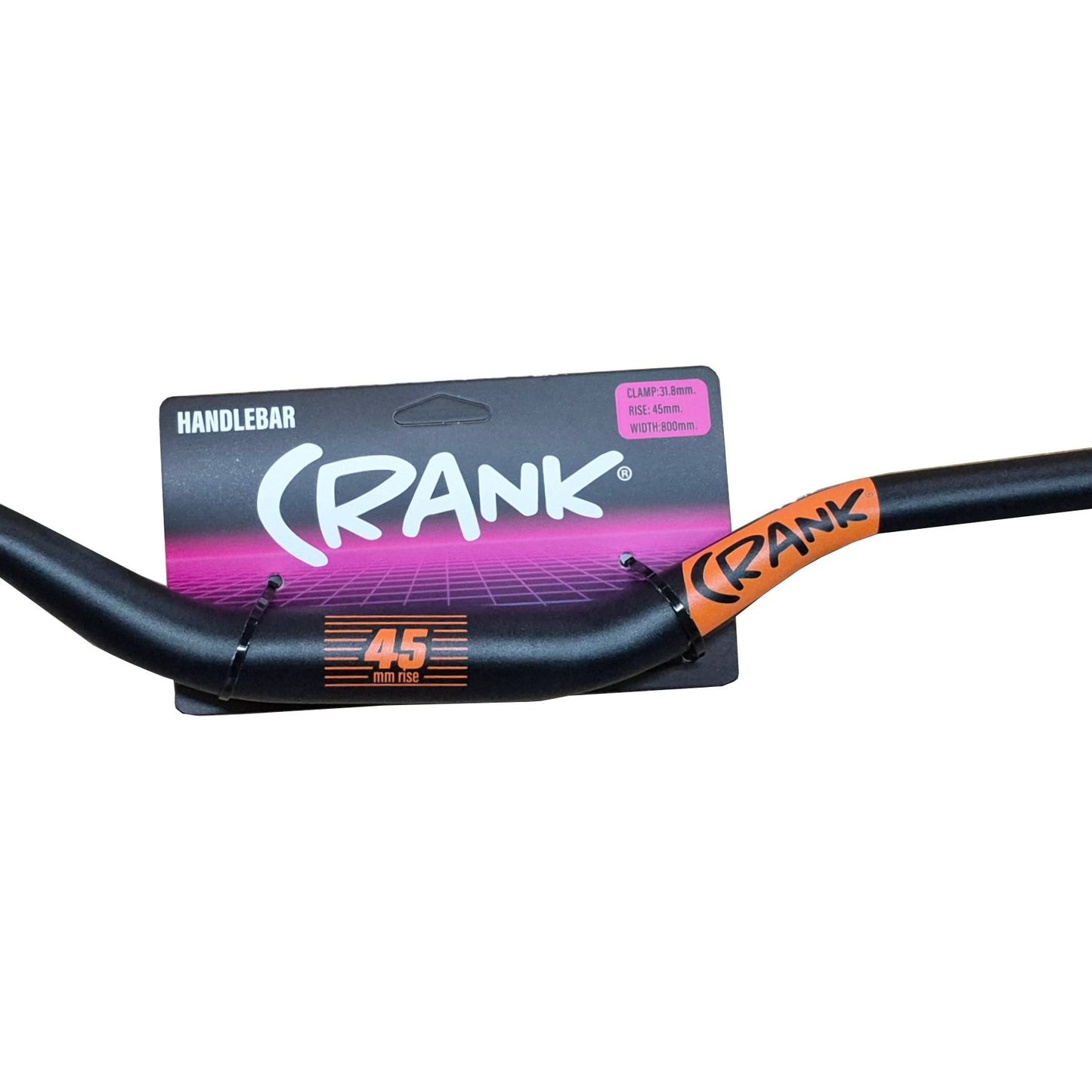 MANUBIO CRANK 800MM,45MM RISE NEGRO LOGO NARANJO – Bianchi Store