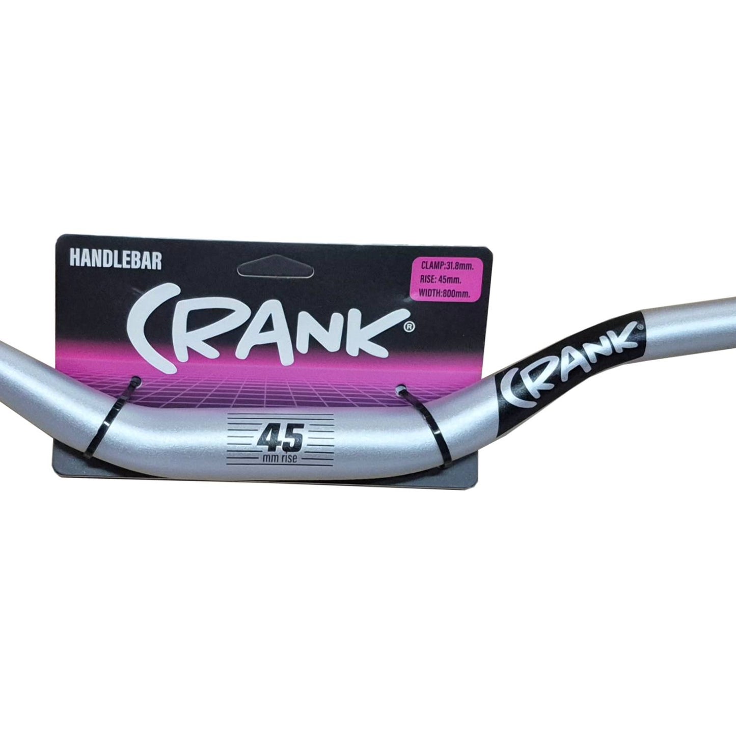 MANUBIO CRANK 800MM,45MM RISE SILVER LOGO NEGRO – Bianchi Store